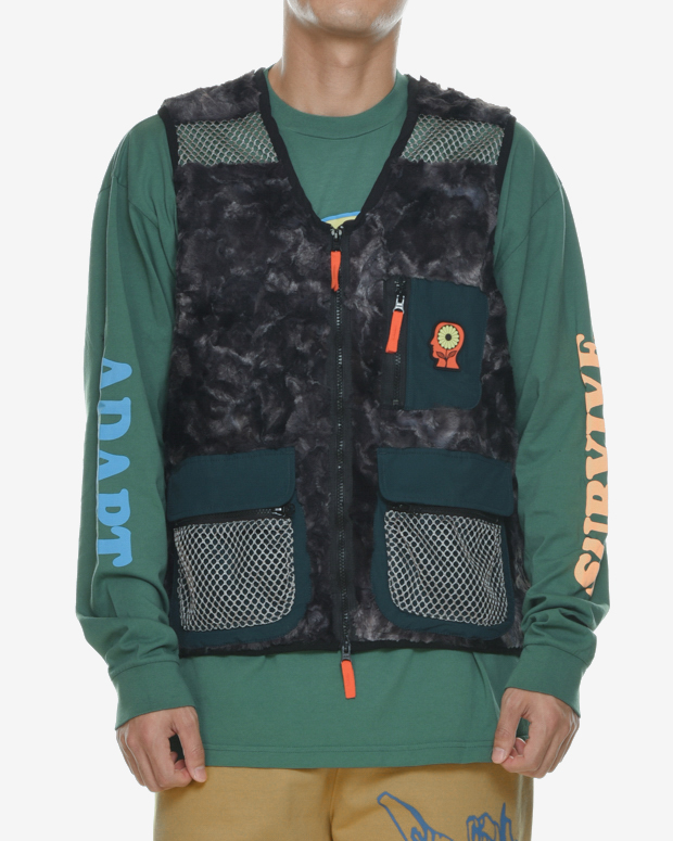 BRAIN DEAD-NOVELTY DYED FUR VEST 165000 | 웍스아웃