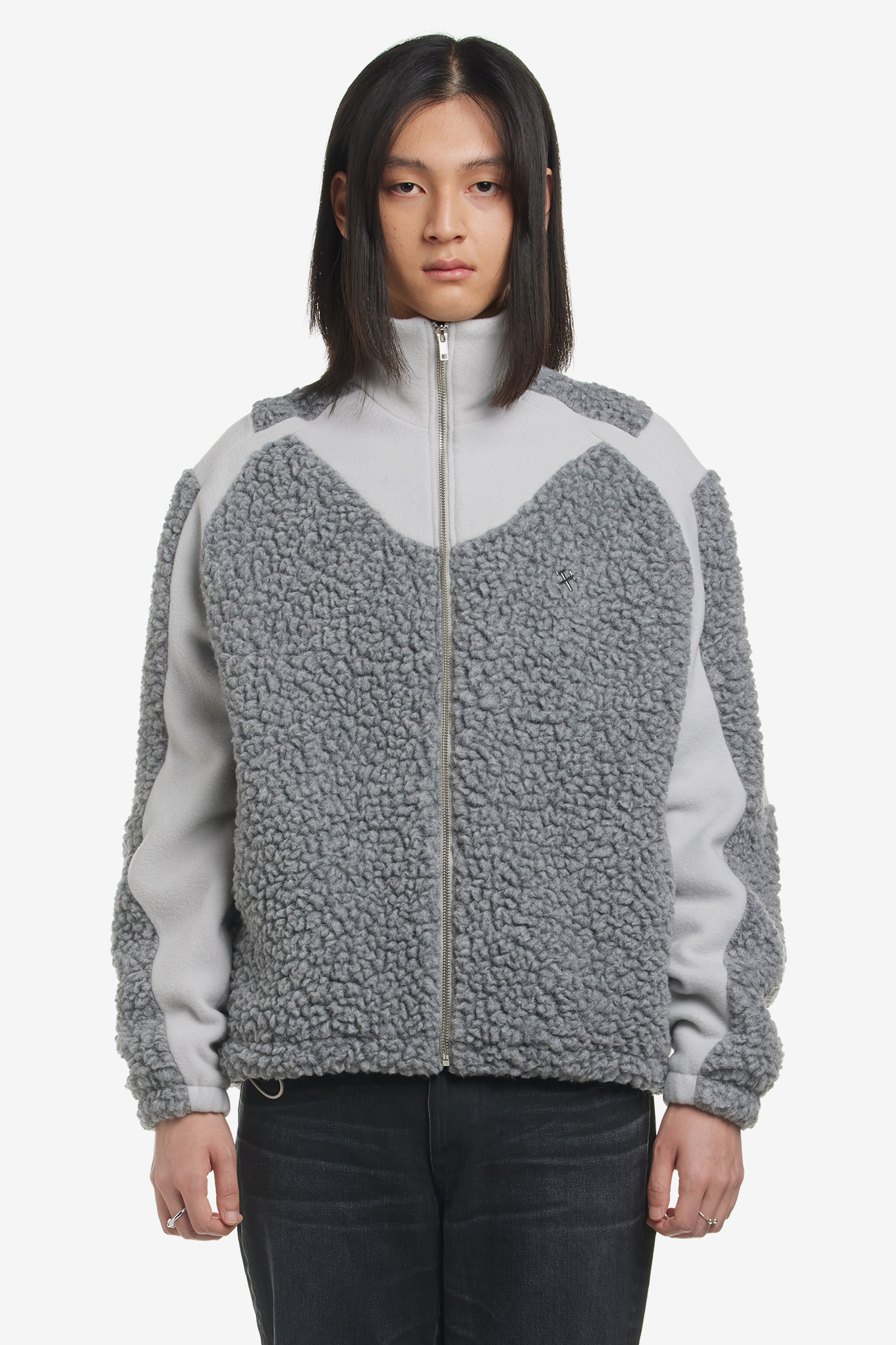 TWO TONE FLEECE JACKET-GMBH-470000 | 웍스아웃