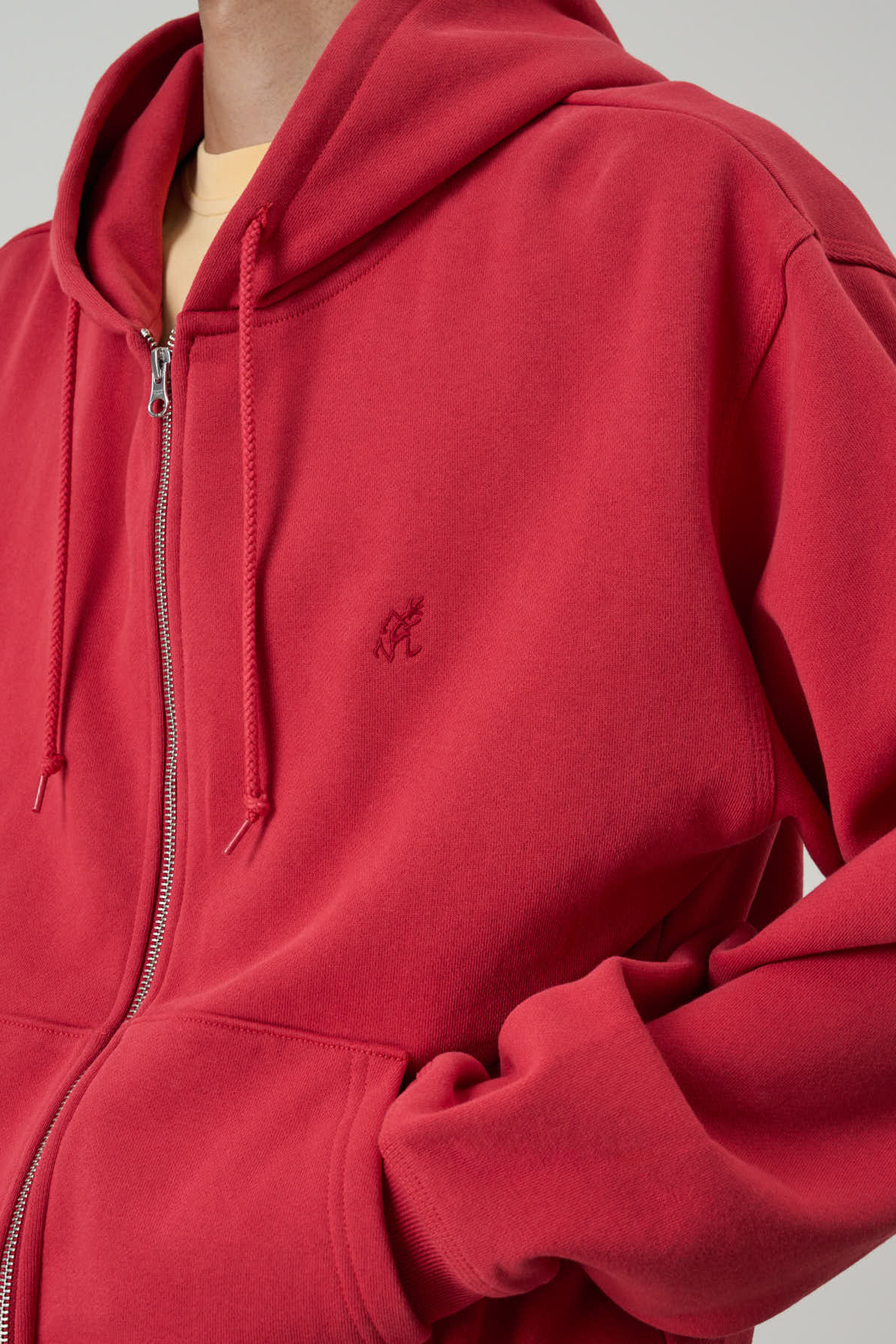 ONE POINT ZIP HOODED SWEATSHIRT-GRAMICCI-149000 | 웍스아웃