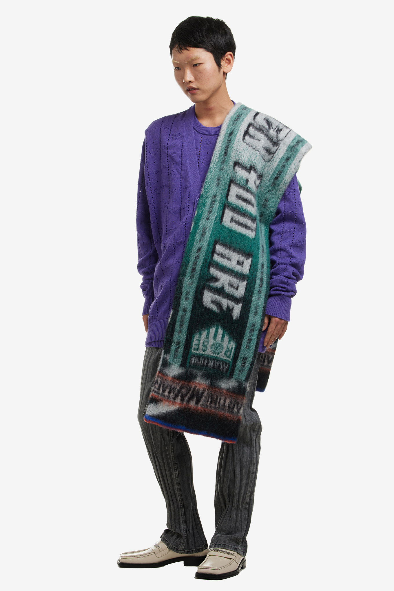 MARTINE ROSE-READY WHEN YOU ARE BRUSHED SCARF 325000 | 웍스아웃