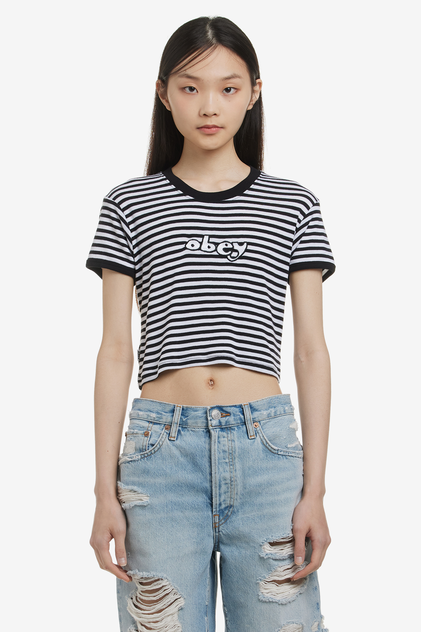 OBEY-ZOE BABY RINGER TEE 45000 | 웍스아웃