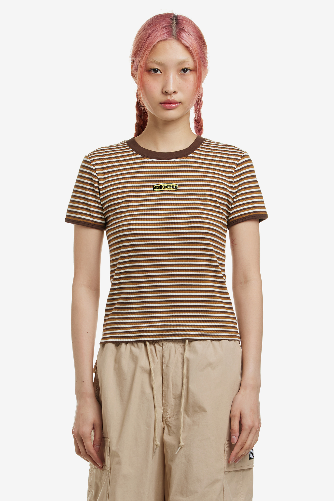 OBEY-CYPRESS STRIPE BABY RINGER TEE 75000 | 웍스아웃