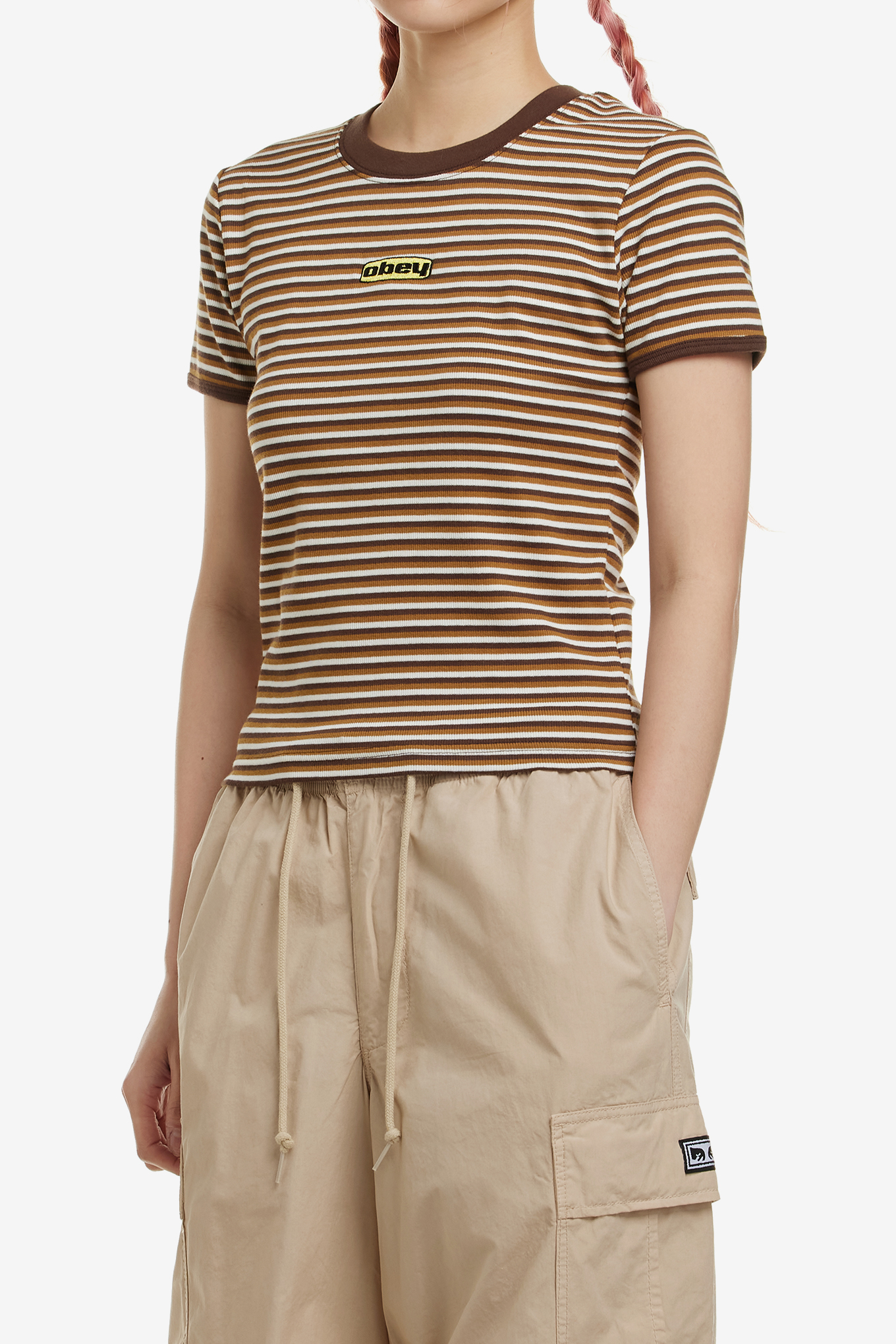 OBEY-CYPRESS STRIPE BABY RINGER TEE 75000 | 웍스아웃