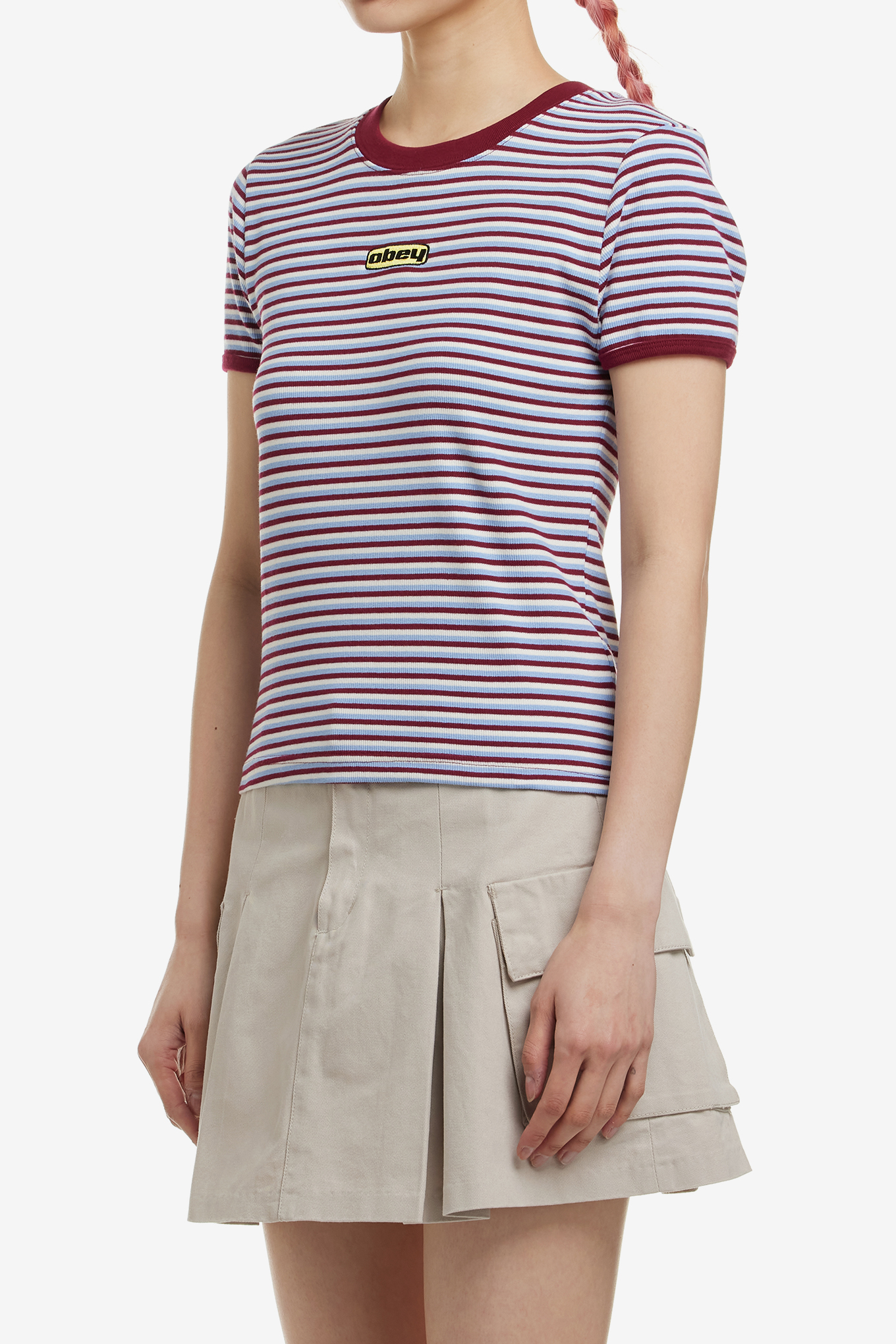 OBEY-CYPRESS STRIPE BABY RINGER TEE 75000 | 웍스아웃