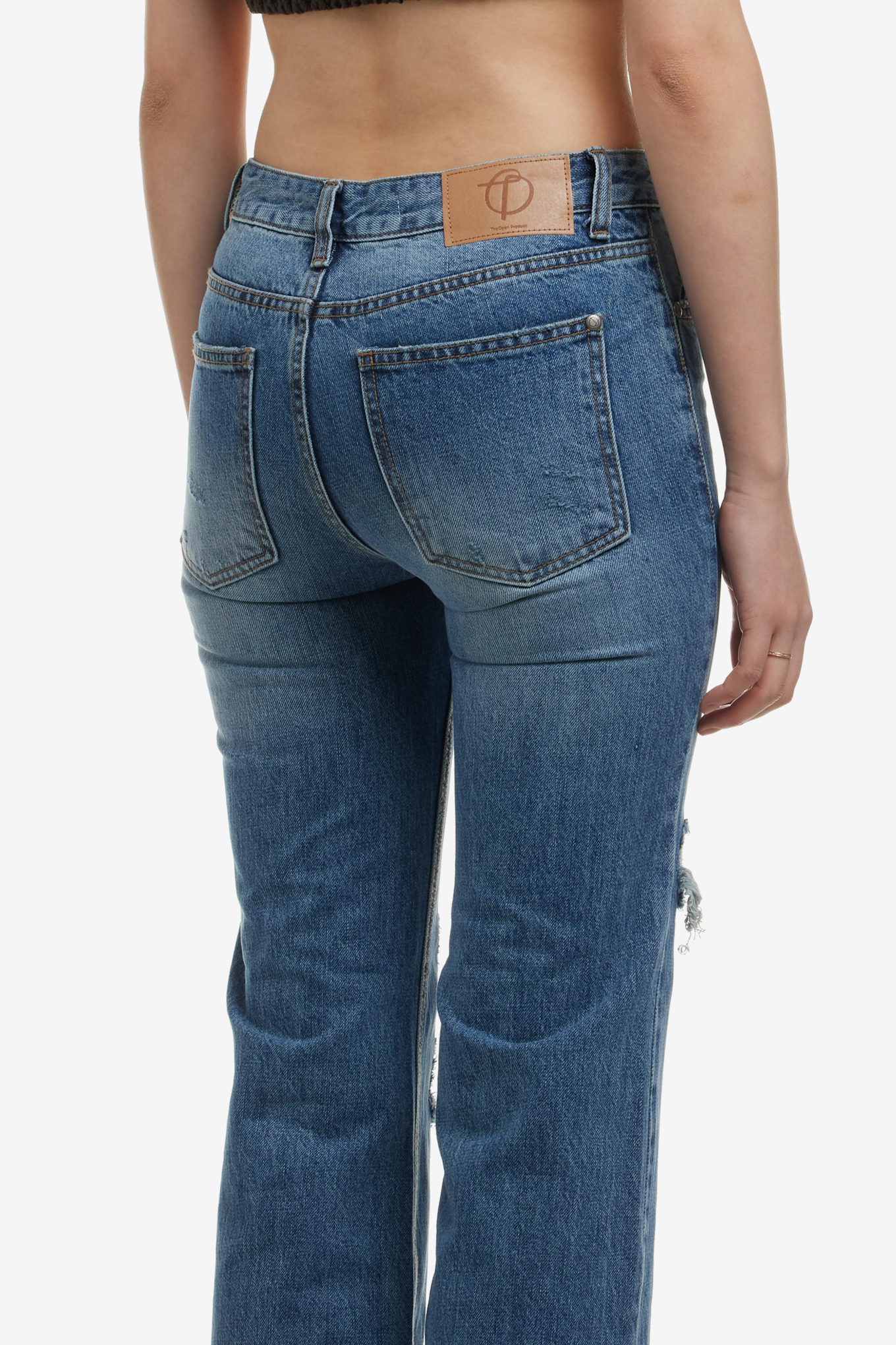 OPEN YY-RIPPED BOOTS CUT JEANS 44700 | 웍스아웃