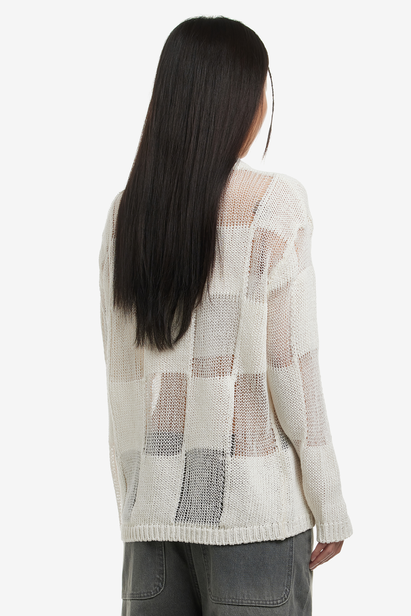 OPEN YY-PAPER YARN CHECKER BOARD PULLOVER 132300 | 웍스아웃